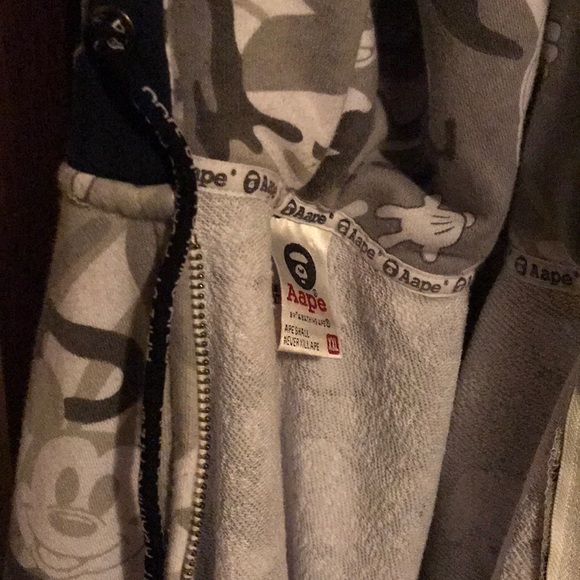 Bape | Sweaters | Bape Aape X Mickey Mouse Hoodie Authentic | Poshmark